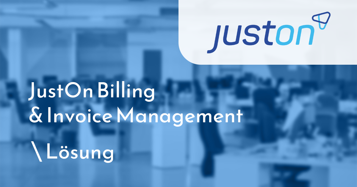 JustOn Billing & Invoice Management » Verband elektronische Rechnung (VeR)
